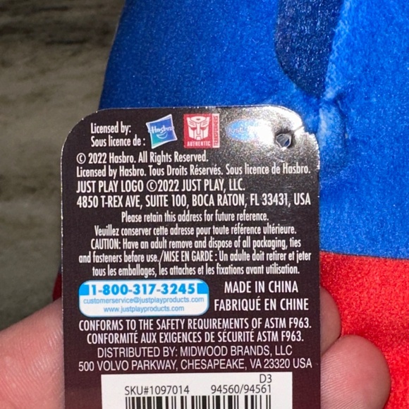 Hasbro | Toys | Transformers Podpals Plush Megatron Optimus Prime ...